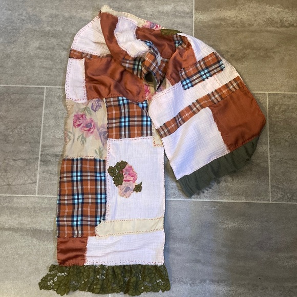 Hand Crafted | Accessories | Hand Crafted Multicolor Patchwork Scarf ...